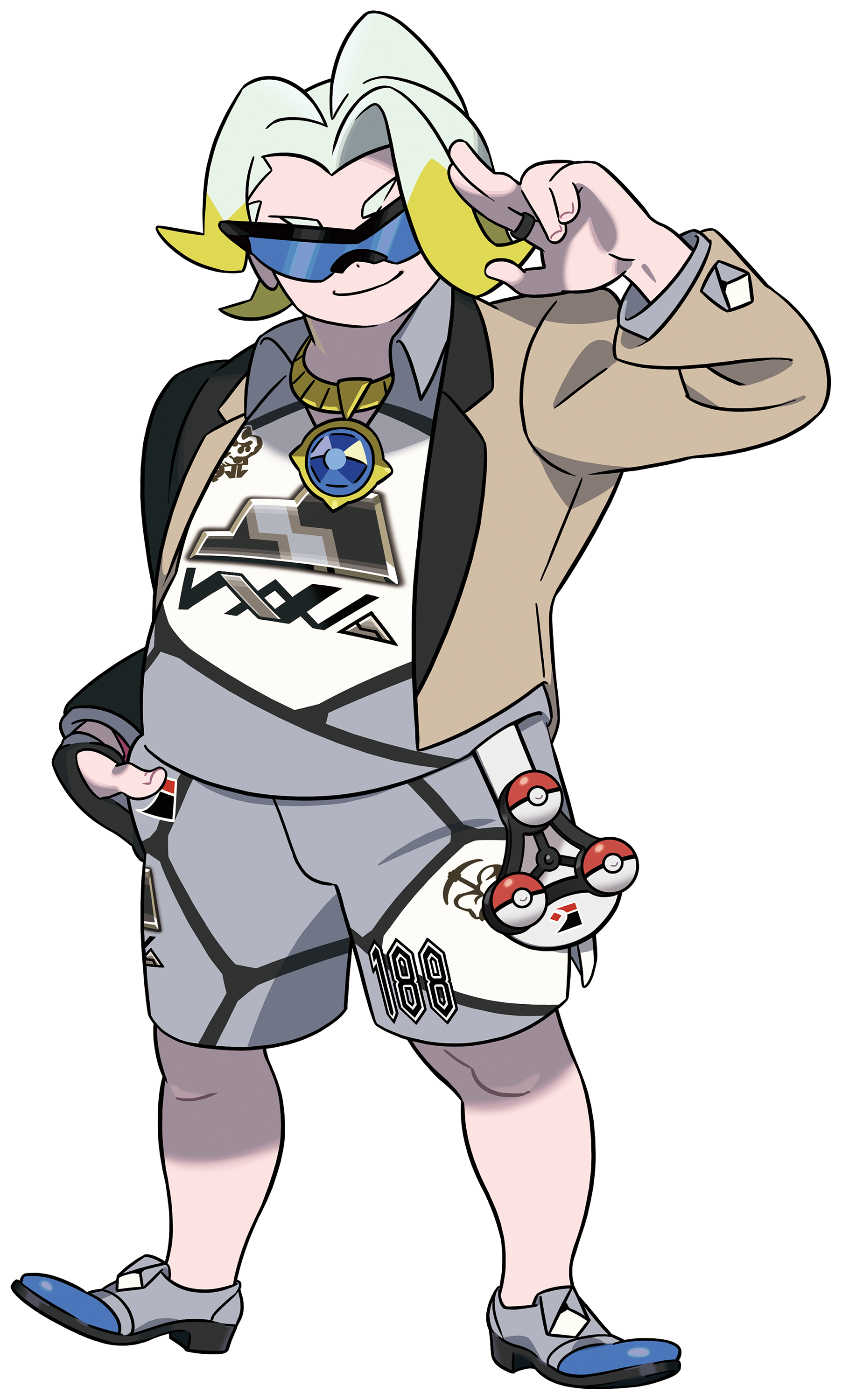 Pokémon Épée et Pokémon Bouclier - Chaz, le Champion de type Roche ...