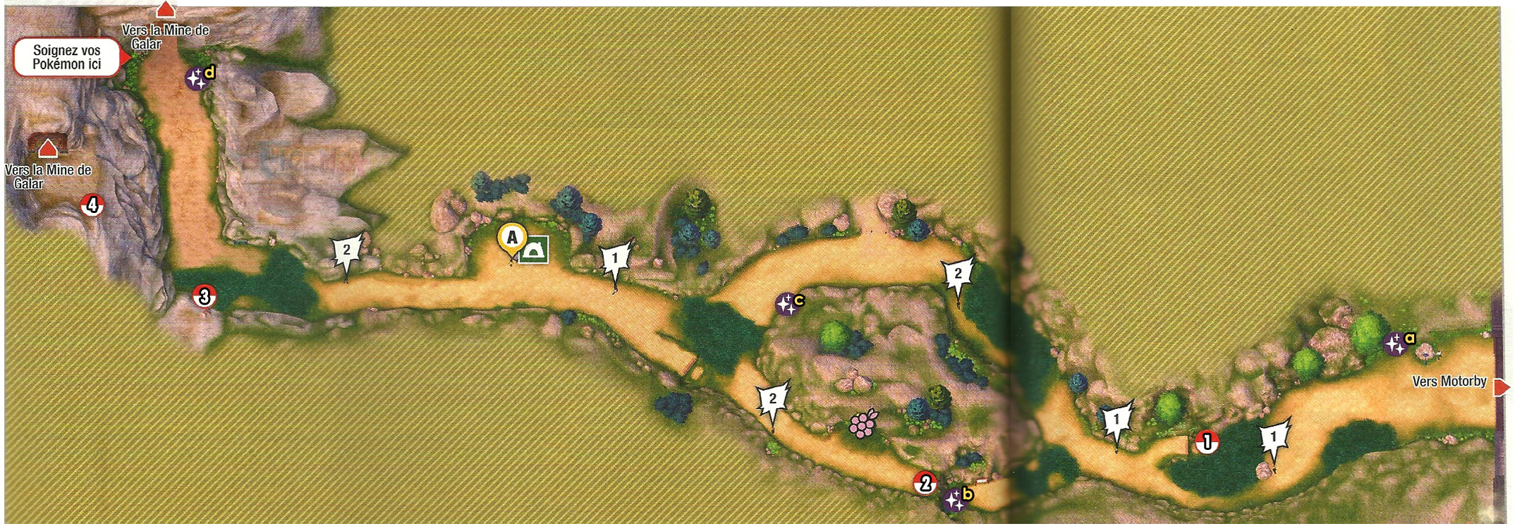 Guide des Lieux à Galar - Route 3 - Eternia