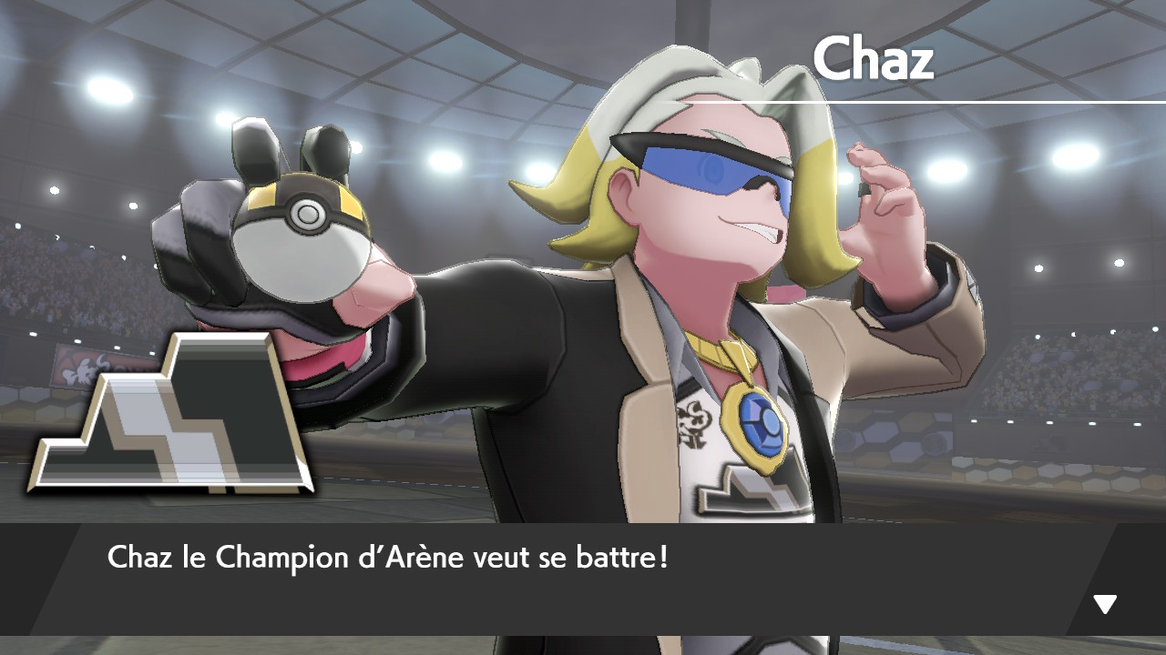 Pokémon Épée et Pokémon Bouclier - Chaz, le Champion de type Roche ...