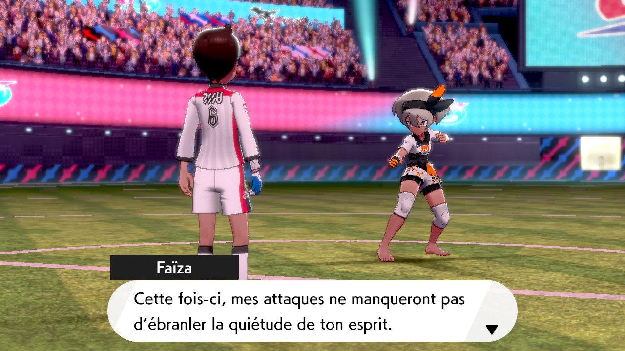 Pokémon Épée et Pokémon Bouclier - Faïza, la Championne de type Combat ...