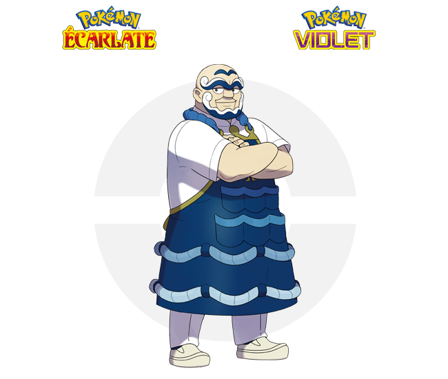 Pokémon Écarlate et Pokémon Violet - Kombu, le Champion de type Eau ...