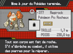 Capture des Pokémon Légendaires - Les quatre Golems - Eternia