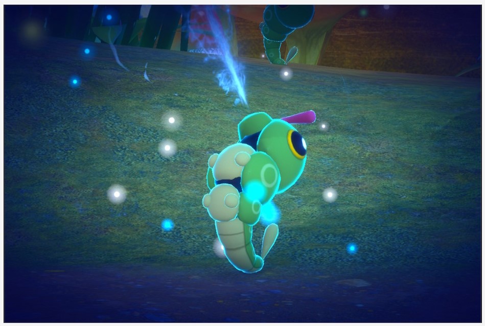 New Pokémon Snap - Chenipan - Fiche Photodex - Eternia