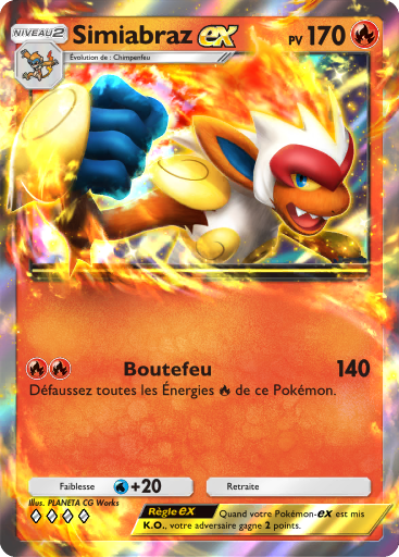 Pokémon Pocket - Deck à thème : Simiabraz-ex - Eternia