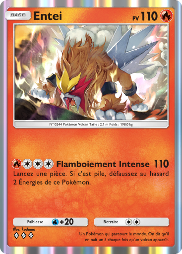 Pokémon Pocket - Deck à thème : Deck Ho-Oh-ex & Entei - Eternia
