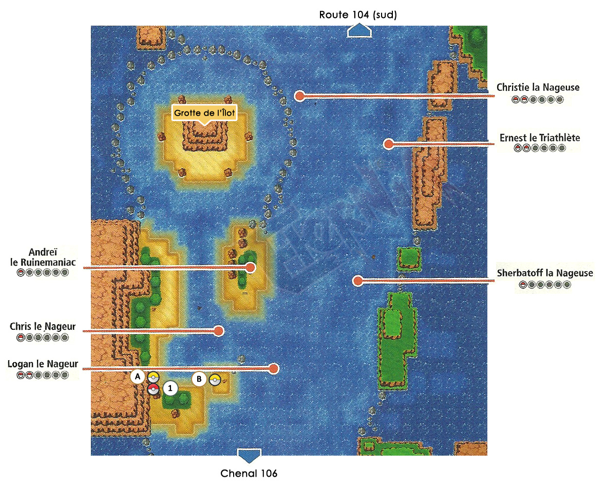 Guide des Lieux à Hoenn - Chenal 105 - Eternia