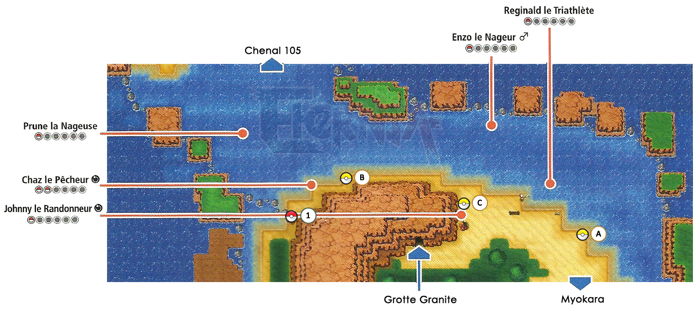 Guide des Lieux à Hoenn - Chenal 106 - Eternia