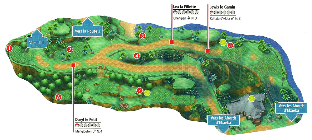 Guide des lieux à Alola : Route 1 - Eternia