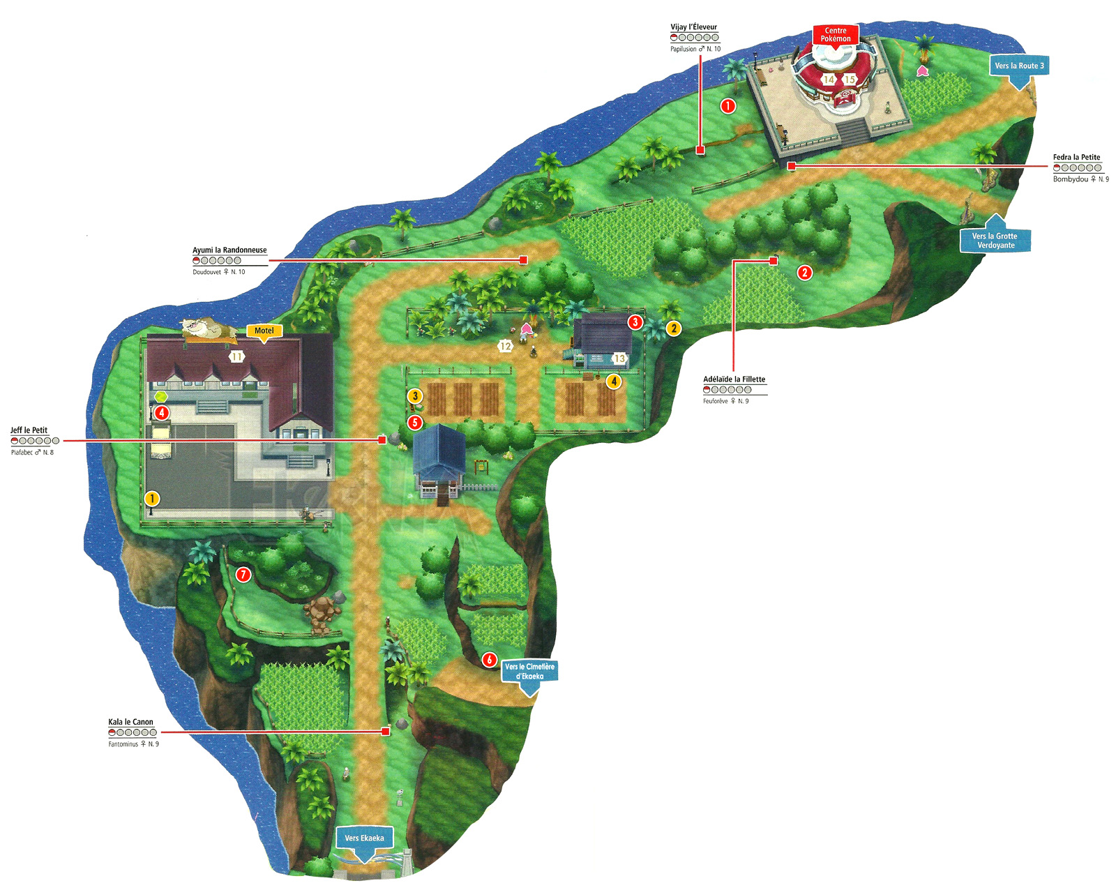Guide Des Lieux à Alola Route 2 Eternia